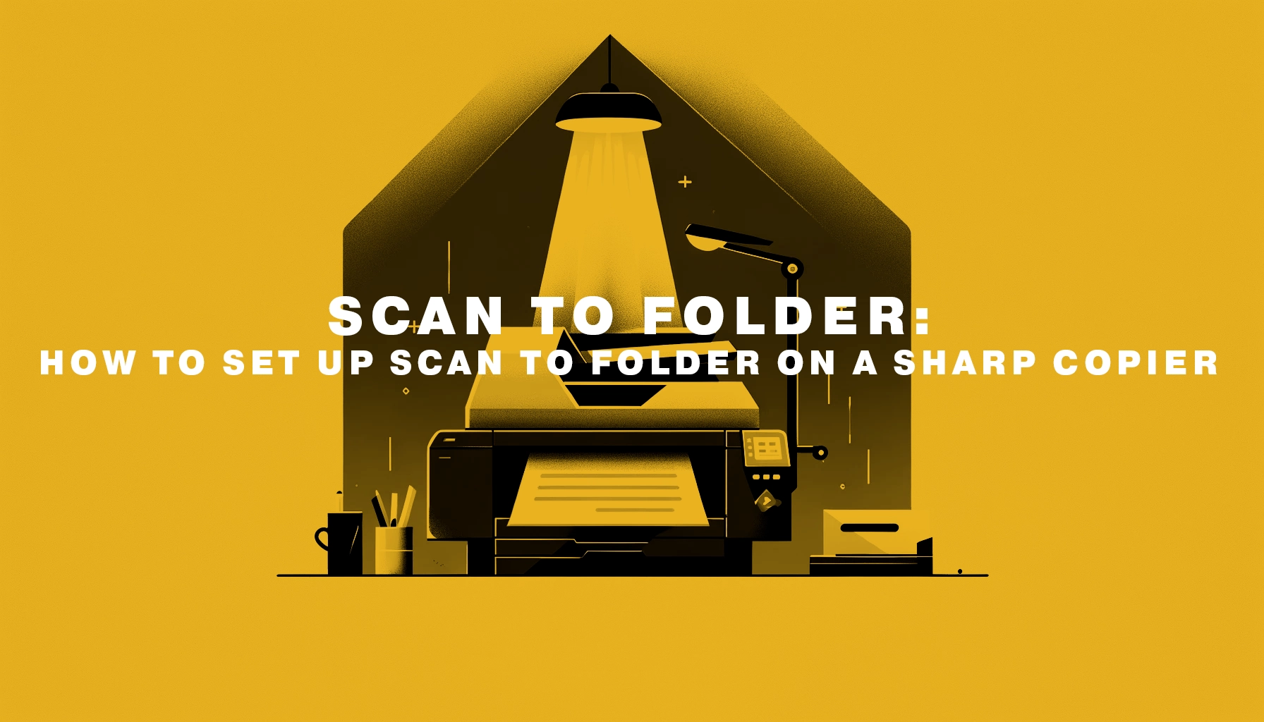 How to Setup Scan to Folder on a Sharp Copier